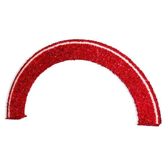 Red Vinyl Floral Sheeting