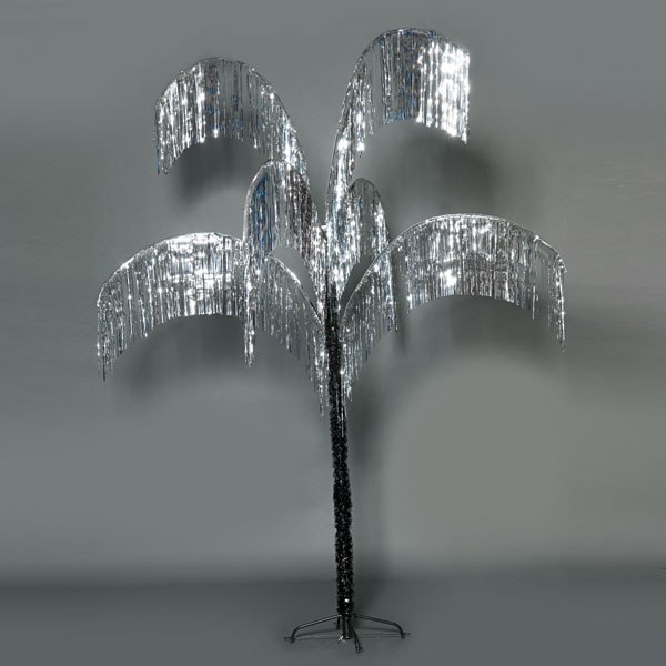 Silver 30" Metallic Fringe - Parade Float Supplies Now